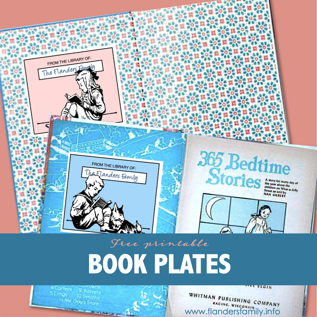 Free Printable Bookplates - Flanders Family Home Life