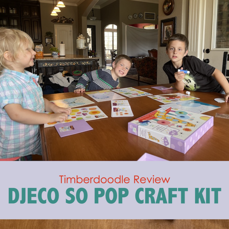 Djeco So Pop Review (Timberdoodle Craft Kit) - Flanders Family Home Life