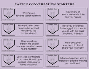 Easter Conversation Starters (Free Printable) - Flanders Family Home Life