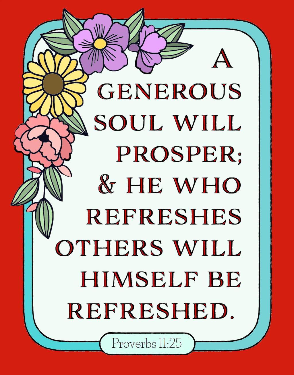 Generous Souls Prosper Coloring Page - Flanders Family Home Life