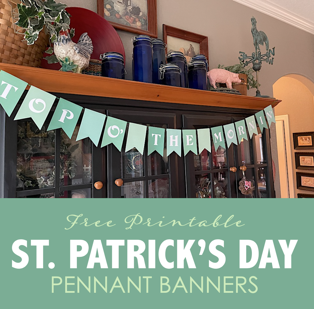 St. Patrick's Day Pennant Banners - Flanders Family Home Life