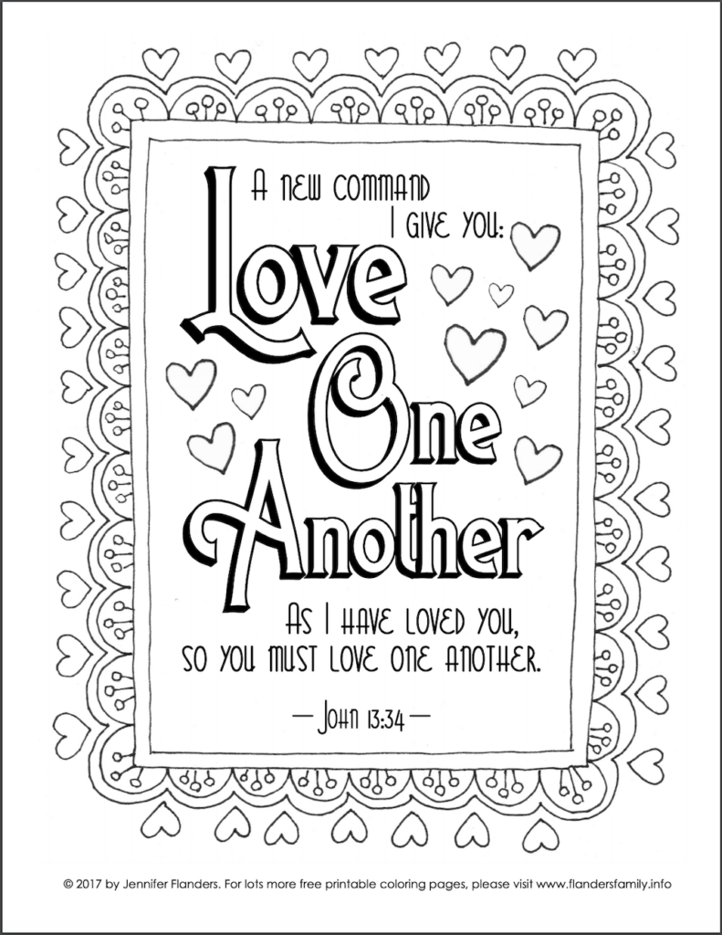 A New Command Coloring Page - Flanders Family Home Life