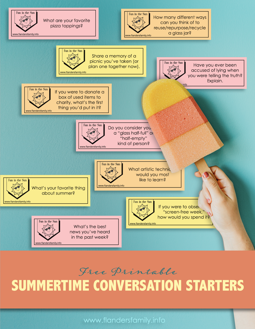 Summertime Conversation Starters - Flanders Family Home Life