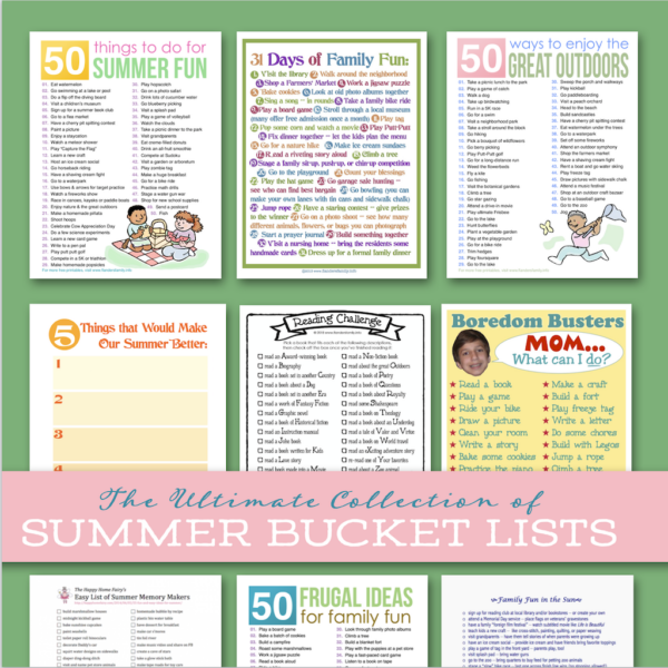 Ultimate Collection of Summer Bucket Lists - Flanders Family Home Life