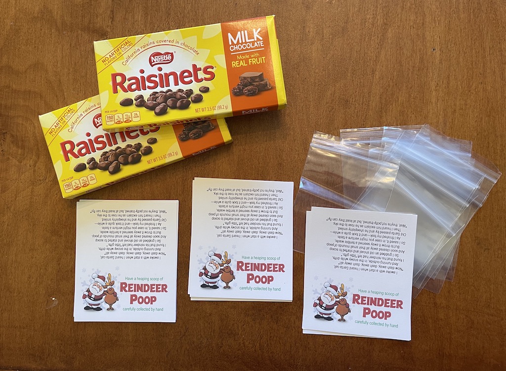 Reindeer Poop Bag Toppers - Flanders Family Homelife