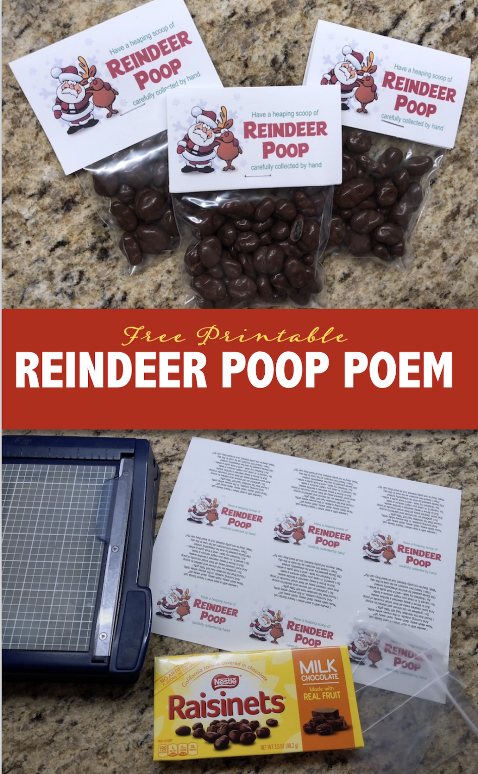Reindeer Poop Bag Toppers - Flanders Family Homelife