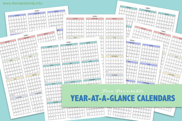 Free Printable Calendars (Pick Your Style) - Flanders Family Home Life