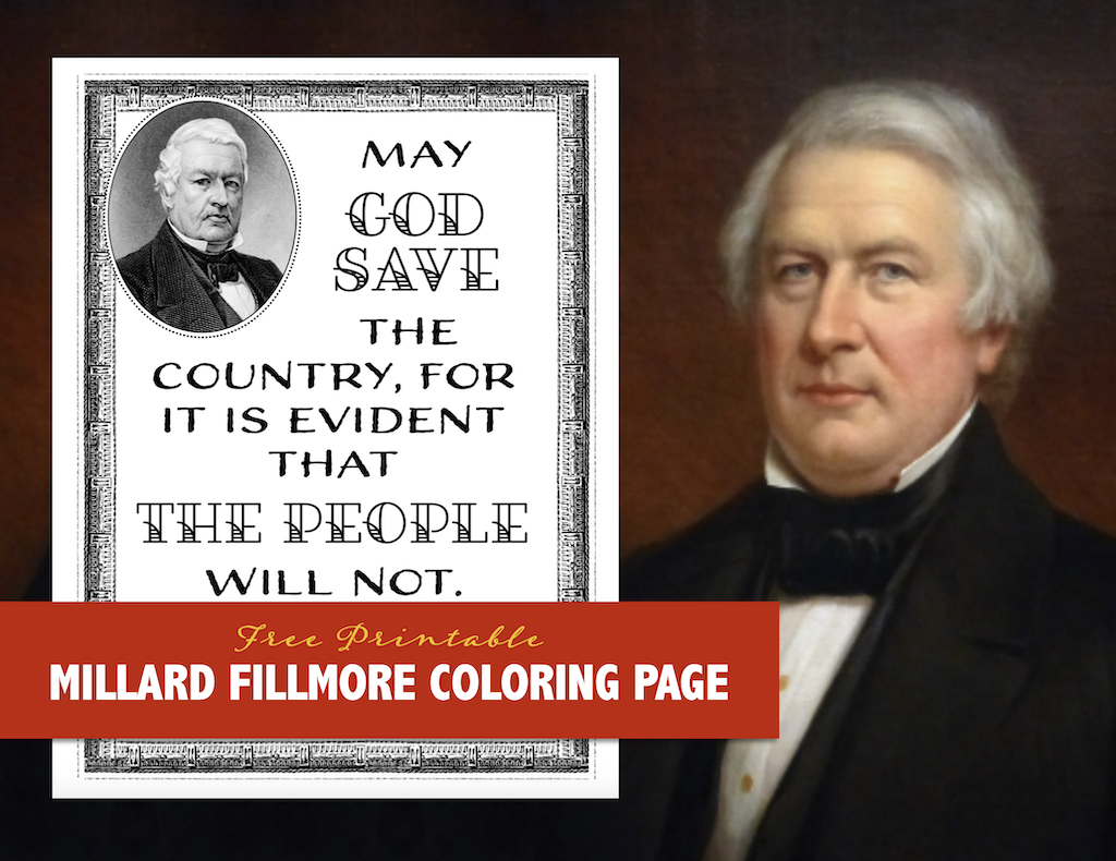 Millard Fillmore Coloring Page - Flanders Family Homelife