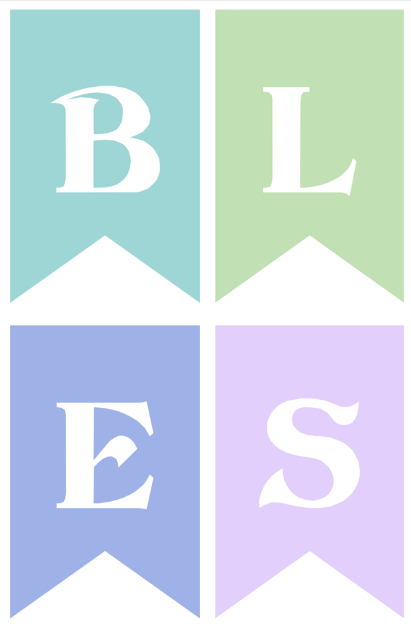 Baby Shower Pennant Banners (for Boy or Girl) - Flanders Family Homelife