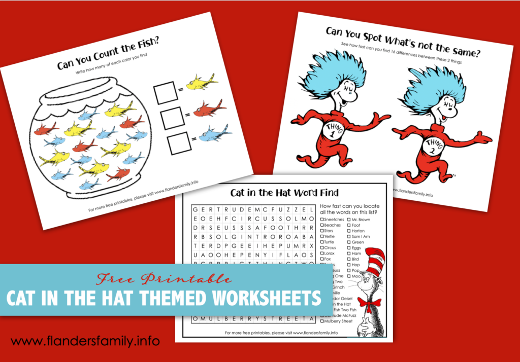 Free Cat in the Hat Printables - Flanders Family Home Life