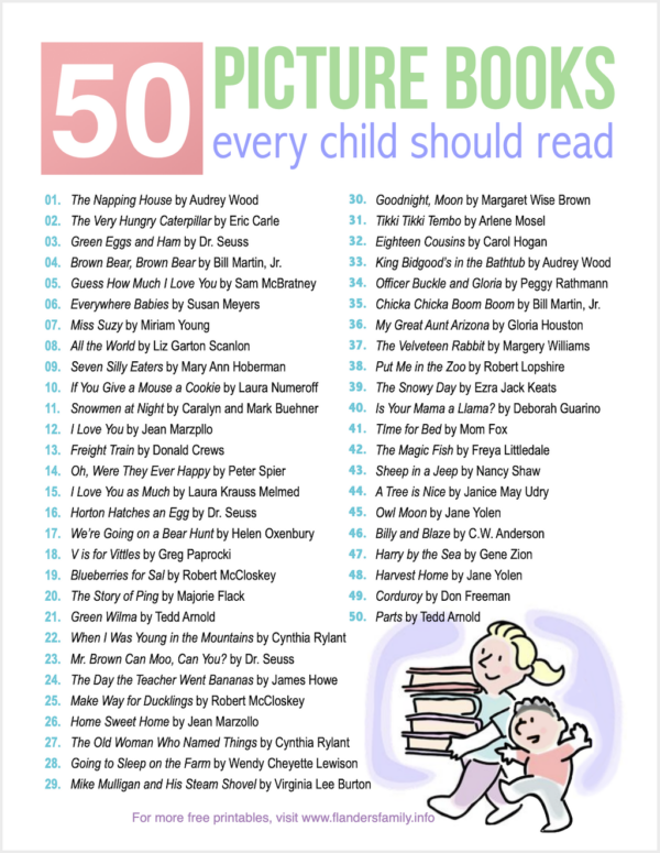 50 Picture Books Every Child Should Read - Flanders Family Homelife