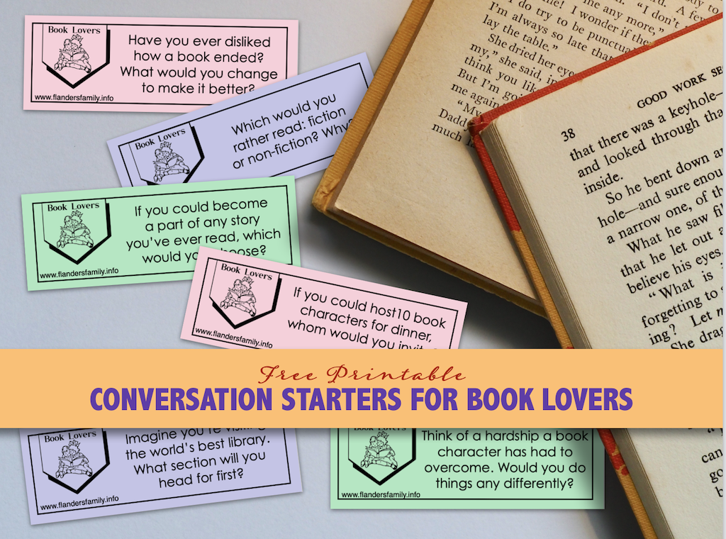 Conversation Starters for Book Lovers - Flanders Family Home Life