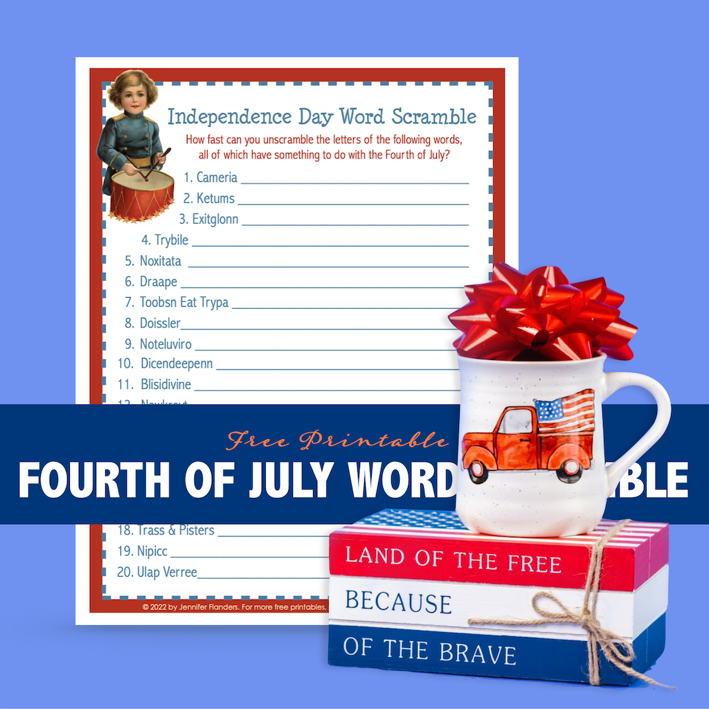 Independence Day Word Scramble - Flanders Family Home Life