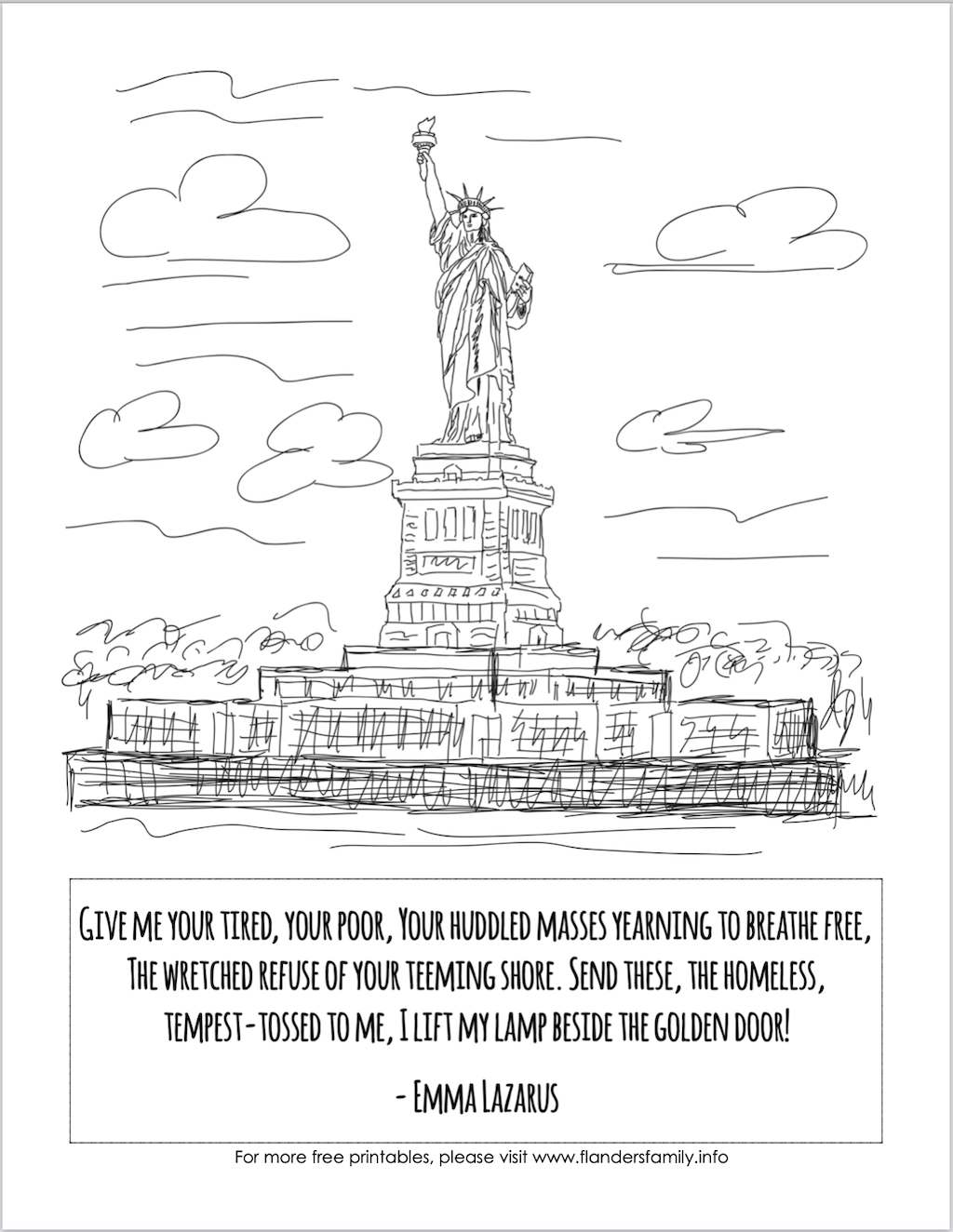 Statue Of Liberty Coloring Book