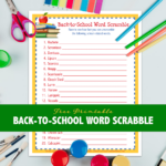 Back-to-School Word Scramble Game - Flanders Family Home Life