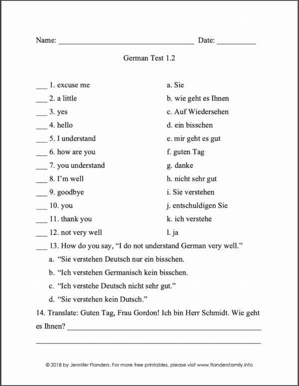 Learn German Quickly - Flanders Family Home Life