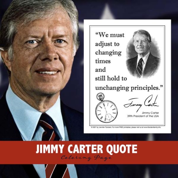 Jimmy Carter Coloring Page - Flanders Family Home Life