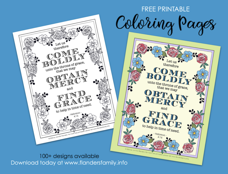 Finding Grace Coloring Page - Flanders Family Home Life