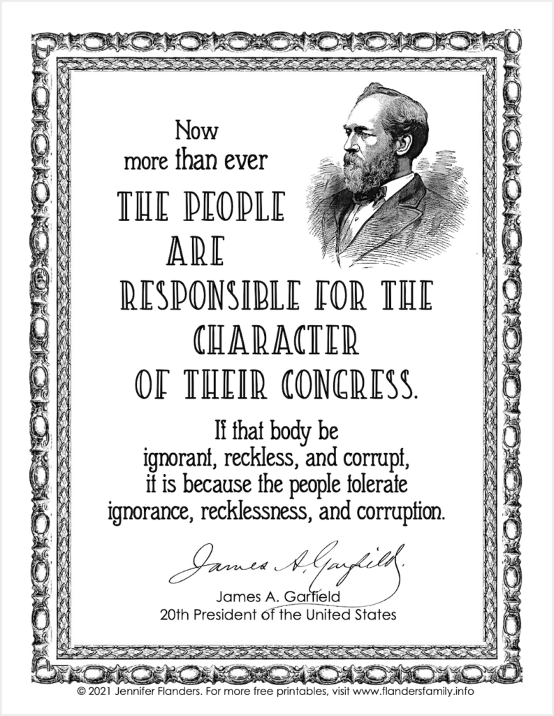 James Garfield Coloring Page - Flanders Family Home Life