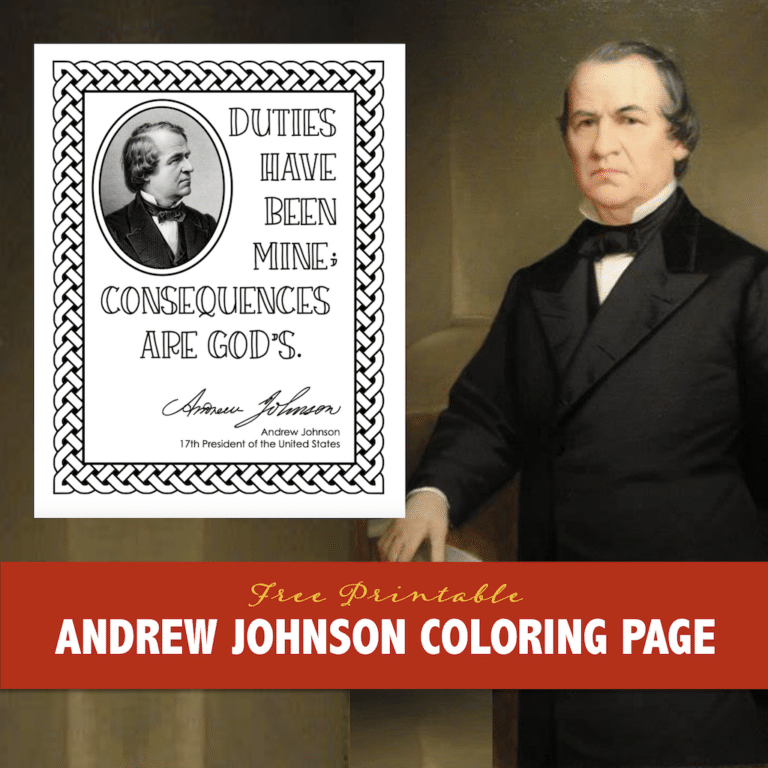 Andrew Johnson Coloring Page - Flanders Family Home Life