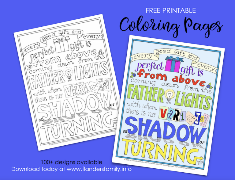 No Shadow of Turning Coloring Page - Flanders Family Home Life