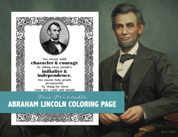 Lincoln Quote Coloring Page - Flanders Family Home Life