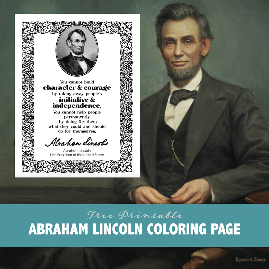 Abraham Lincoln Coloring Book
