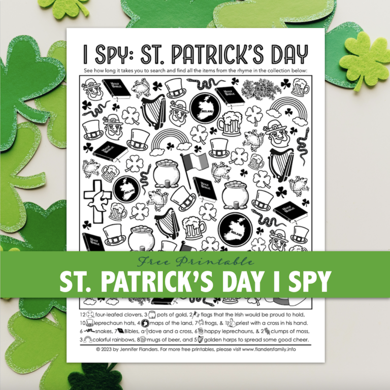 I Spy Game for St. Patrick's Day - Flanders Family Home Life