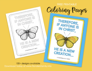 A New Creation Coloring Page - Flanders Family Home Life