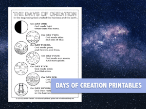 Days of Creation Printables - Flanders Family Home Life