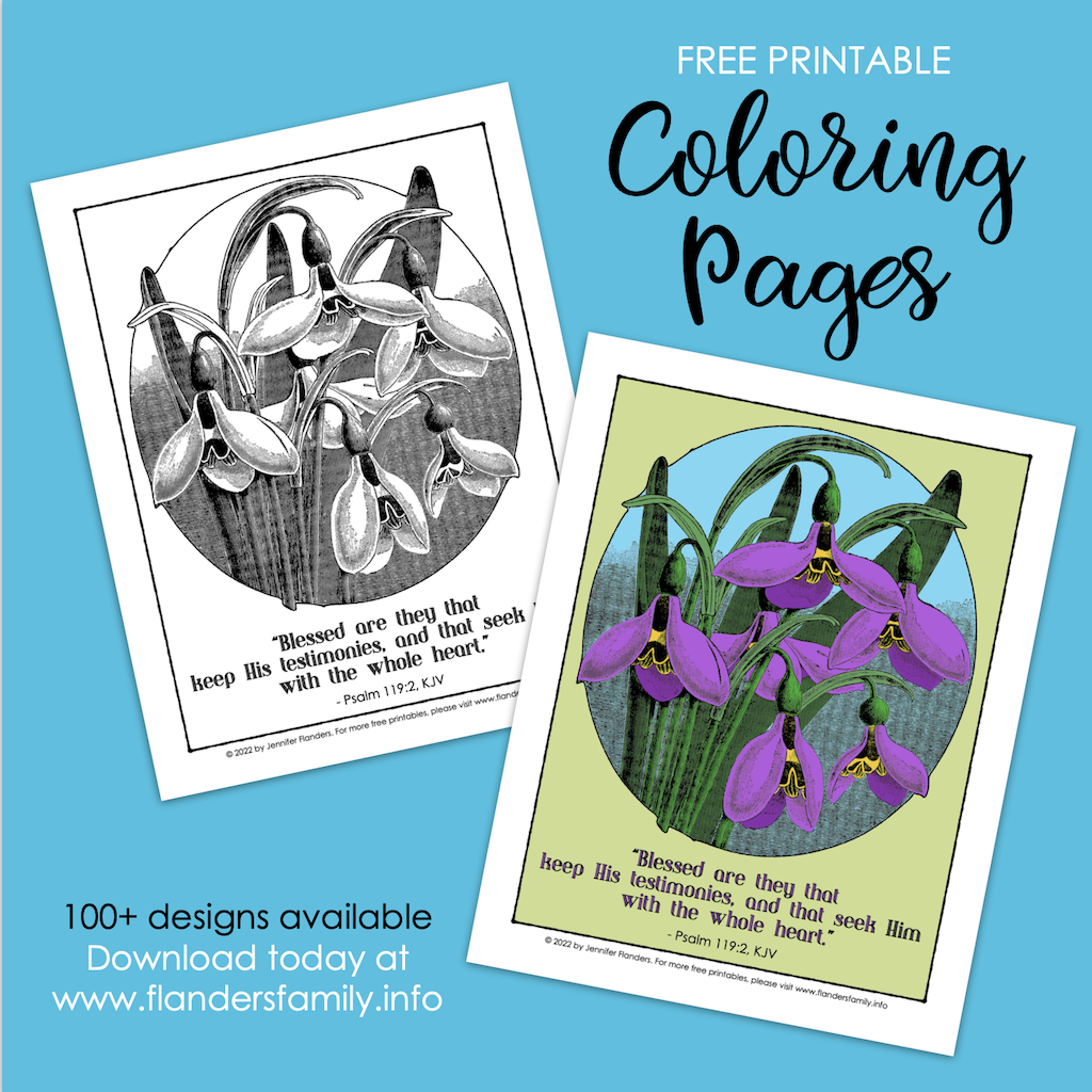 Seek Wholeheartedly Coloring Page - Flanders Family Home Life