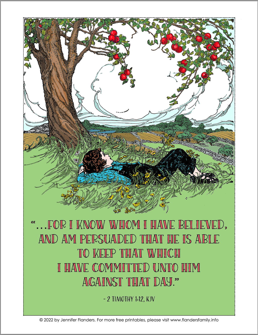 Fully Persuaded Coloring Page - Flanders Family Home Life