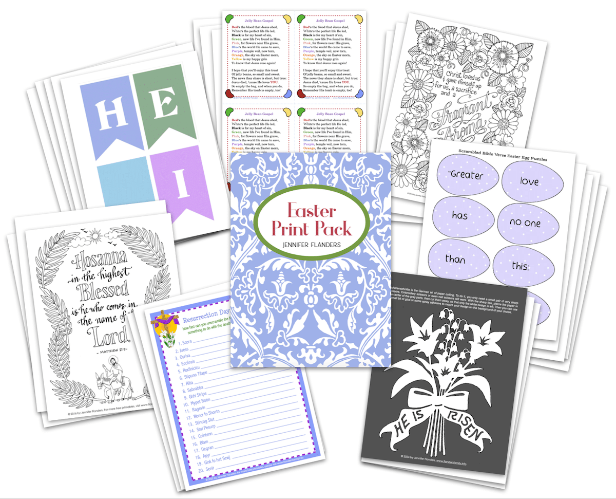 Easter Print Pack - Flanders Family Home Life