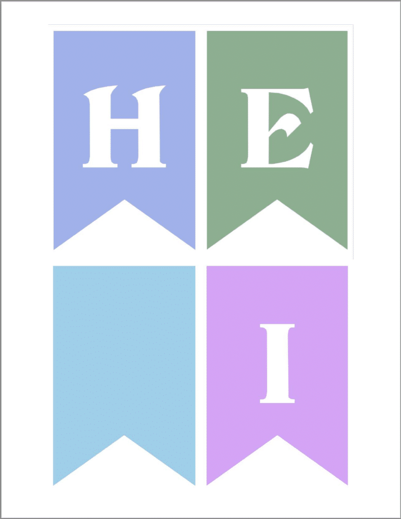 He is Risen Pennant Banner for Easter - Flanders Family Home Life