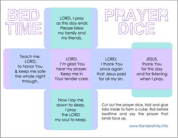 Mealtime and Bedtime Prayers for Children - Flanders Family Home Life