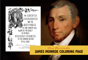 James Monroe Coloring Page - Flanders Family Home Life