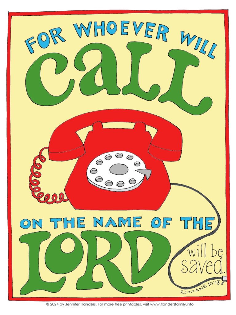 Call on the Lord Coloring Page - Flanders Family Home Life