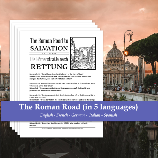 Roman Road to Salvation (Free Printables) - Flanders Family Home Life