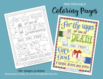 Wages of Sin Coloring Page - Flanders Family Home Life